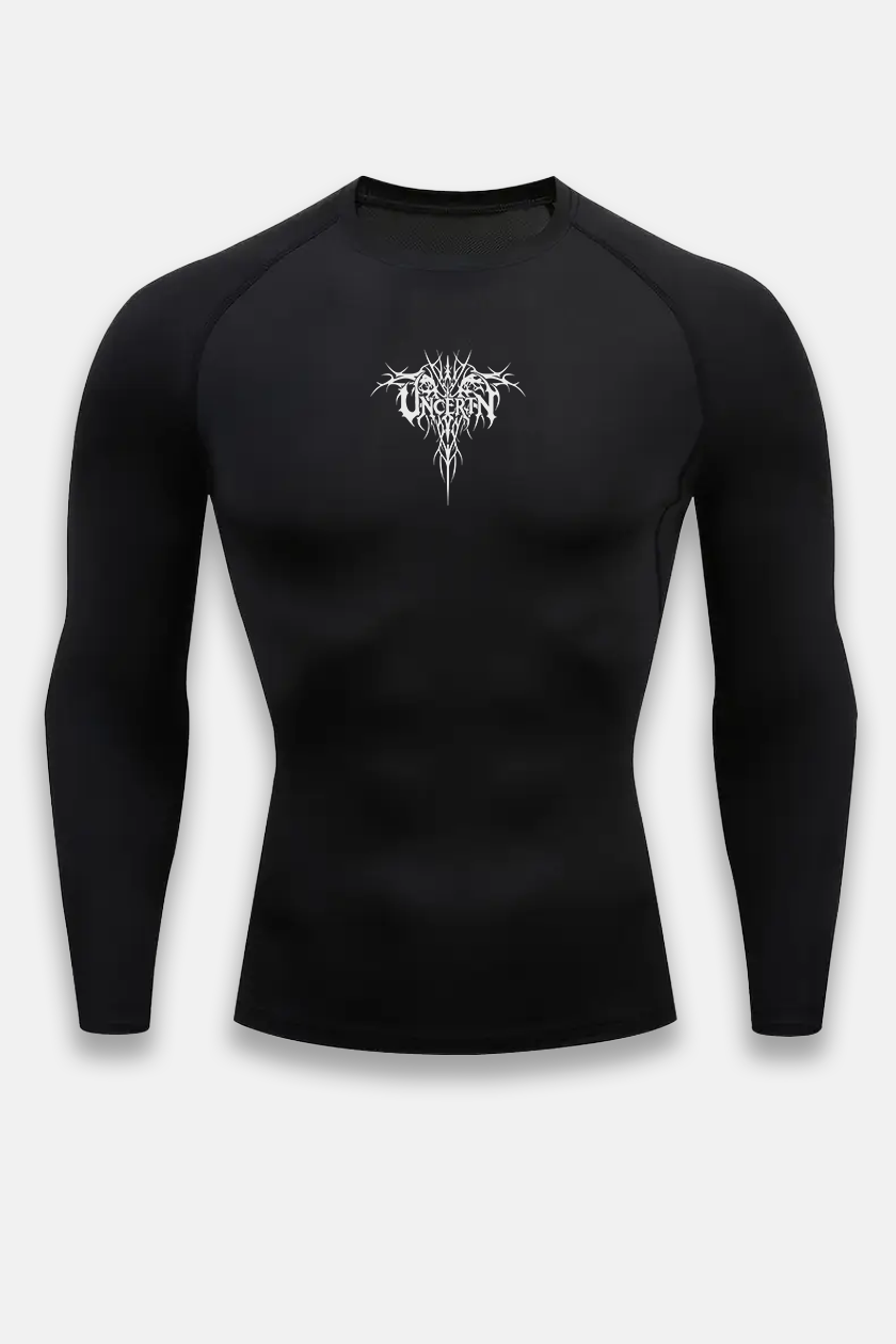 UC023 Envy Compression Longsleeve - Black | Uncertn